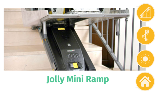 Montascale Mobile Jolly Mini Ramp by Rehalift | Per carrozzine piccole